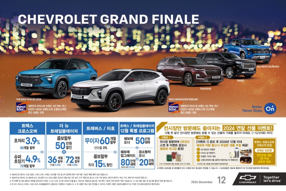 'Chevrolet Grand Finale' promotion in effect... Biggest benefits of the ...
