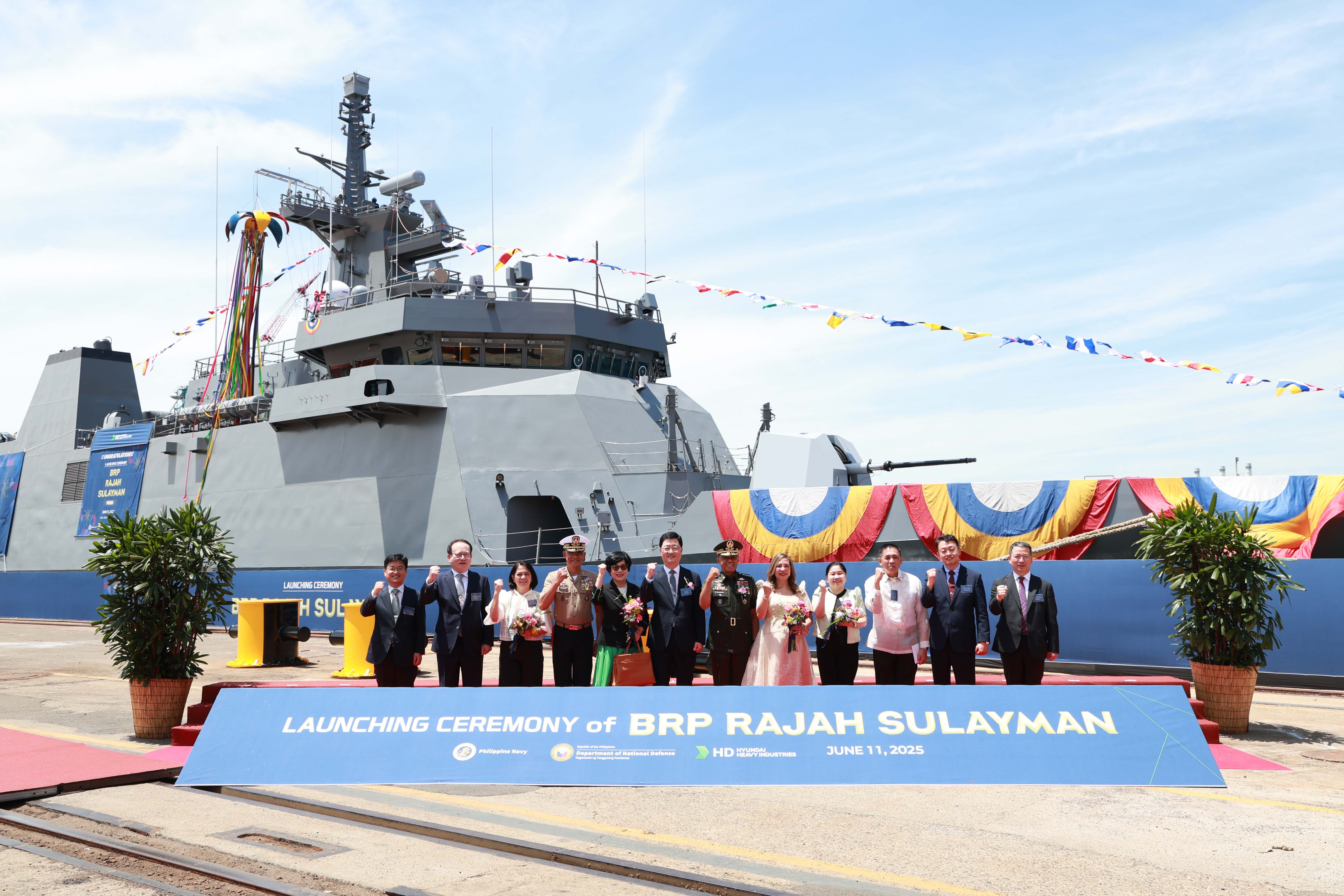HD Hyundai Heavy Industries launches Philippine export patrol ship