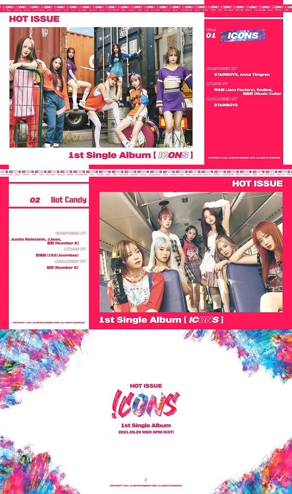 핫이슈 (HOT ISSUE), 신보 'ICONS' 하이라이트 메들리 공개