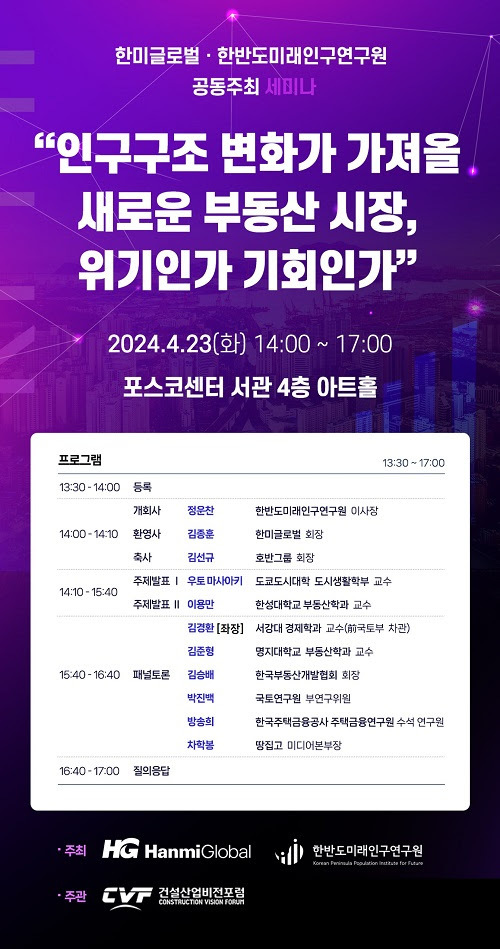 Hanmi Global holds seminar on measures to reduce real estate population