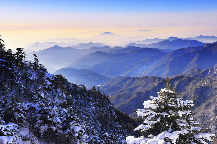 지리산, 치악산,소백산 겨울 눈꽃 세상