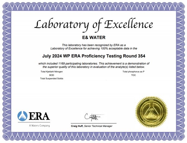 Yenwater, 'Water Quality Analysis Capability' International ...