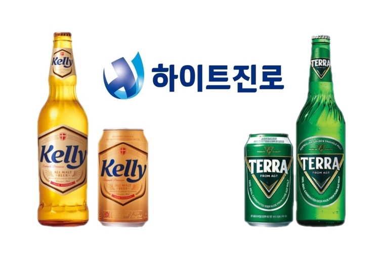 '켈리+테라' 하이트진로, 오비맥주 투트랙 넘을까